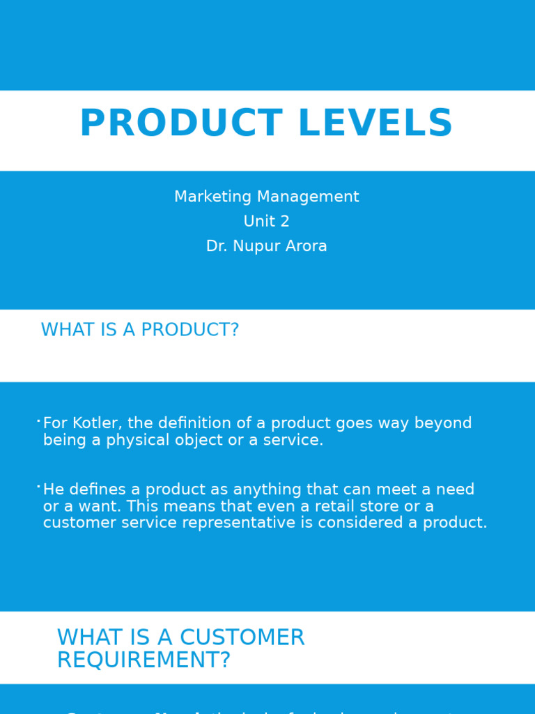 Product Levels | PDF