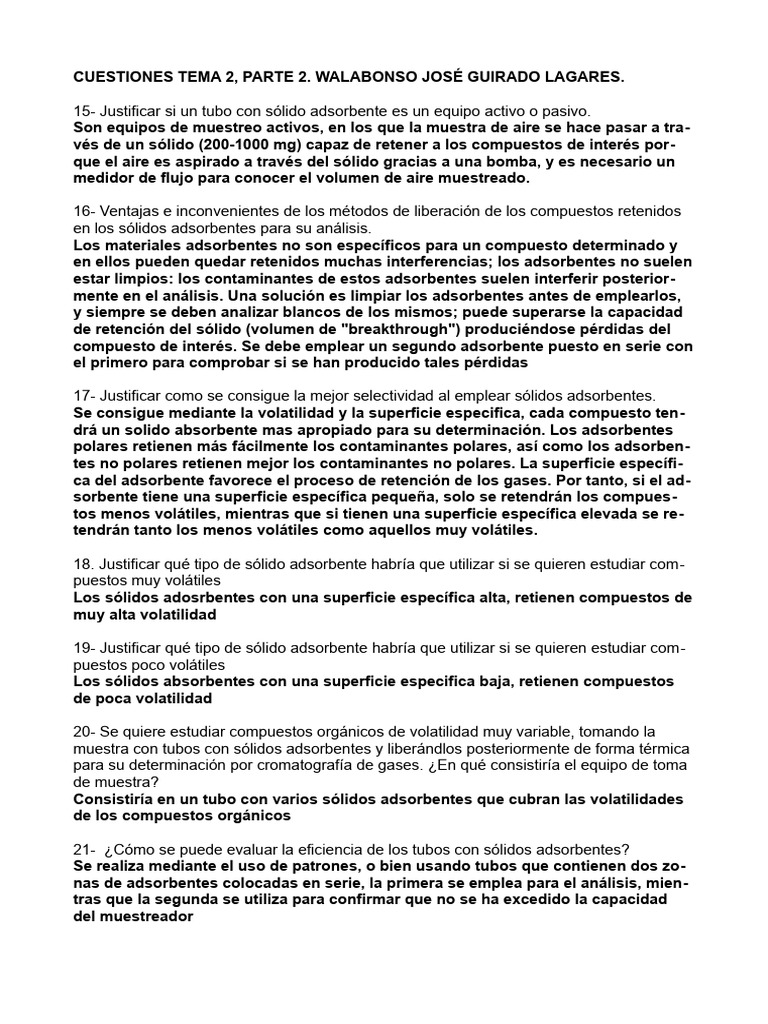 Cuestiones Tema 2 Parte 2.2 | PDF