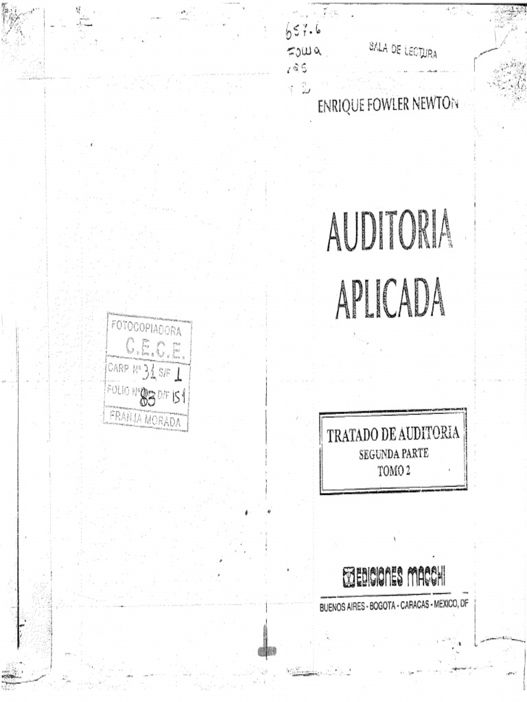 Fowler Newton - _Auditoría Aplicada (Tomo II) | PDF
