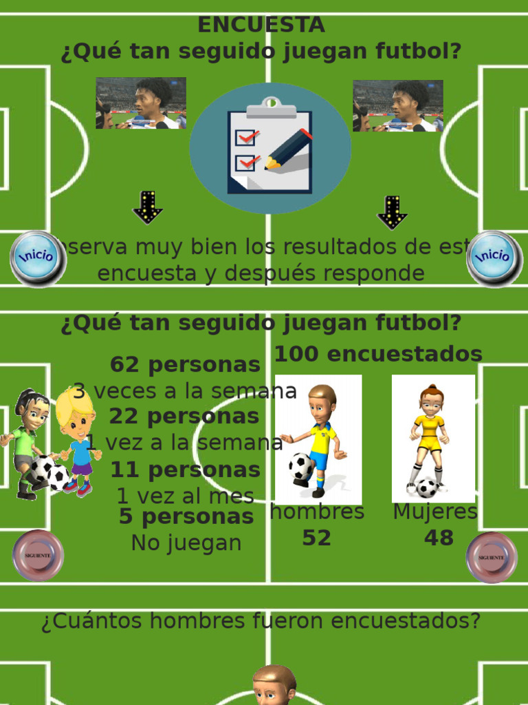 LA ENCUESTA - PPTX Versión 1 | PDF | Deportes y actividades al aire libre