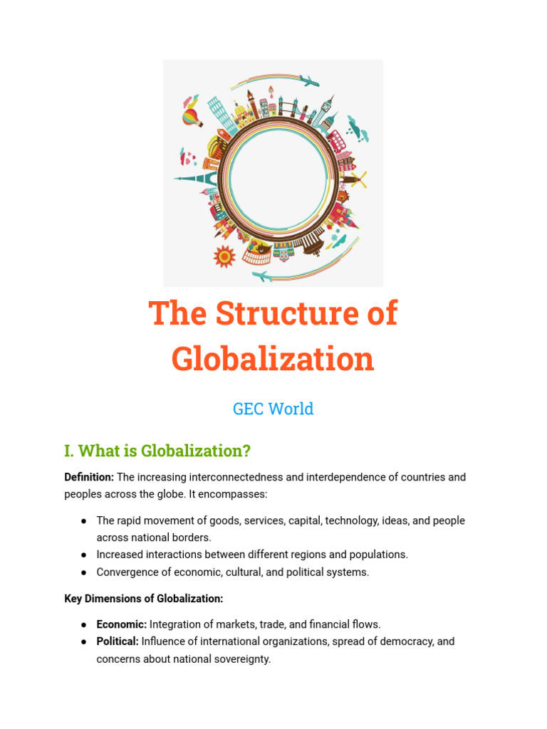 The Structure Of Globalization Notes Pdf