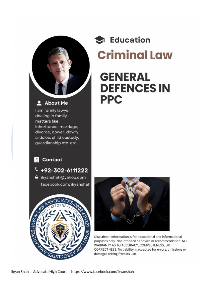 General Defences in PPC | PDF | Insanity Defense | Politics