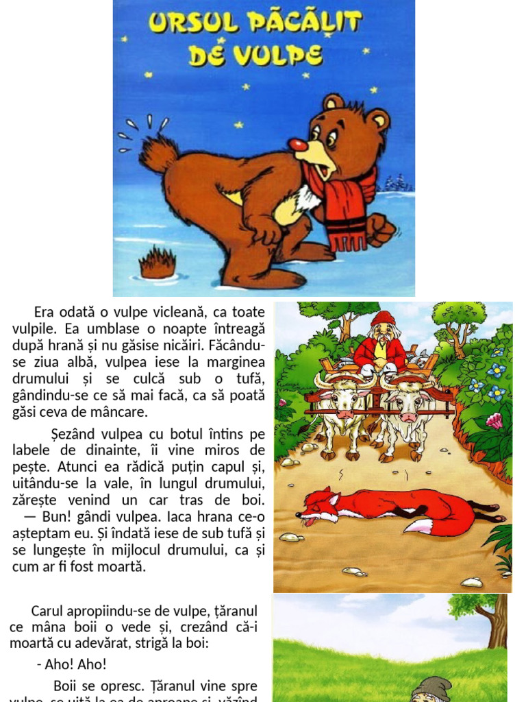 Ursul Pacalit de Vulpe | PDF