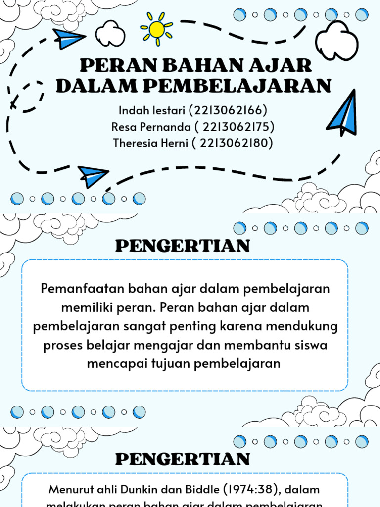 Peran Bahan Ajar Dalam Pembelajaran, Kel 2 | PDF