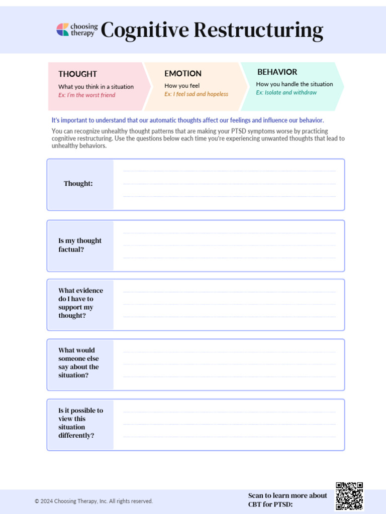 Cognitive-Restructuring-for-PTSD-Worksheet | PDF