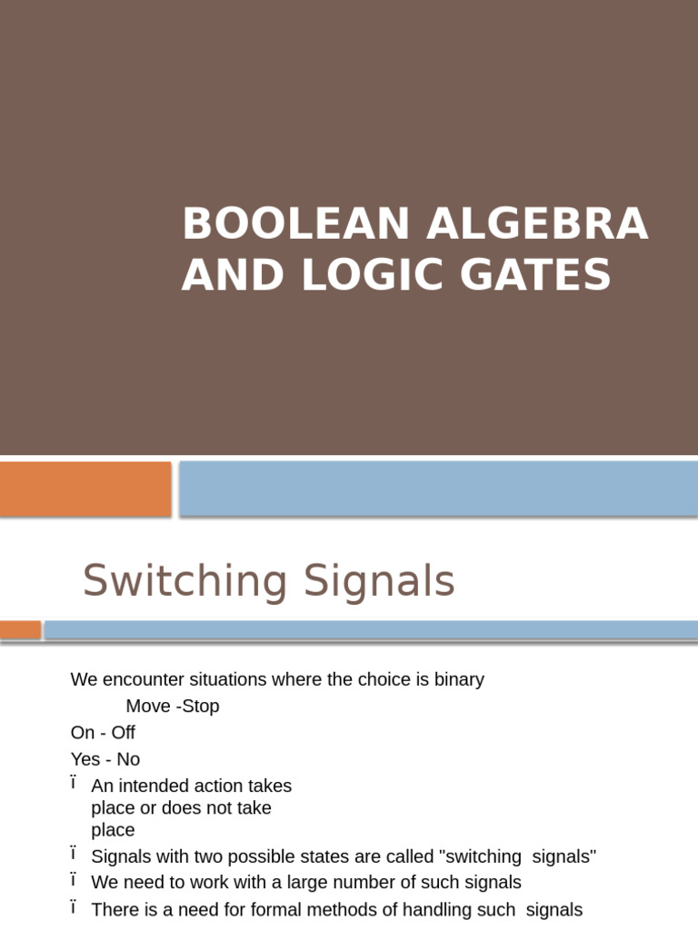 Boolean Algebra & Logic Gate, Digital Electronic Part 3 | PDF