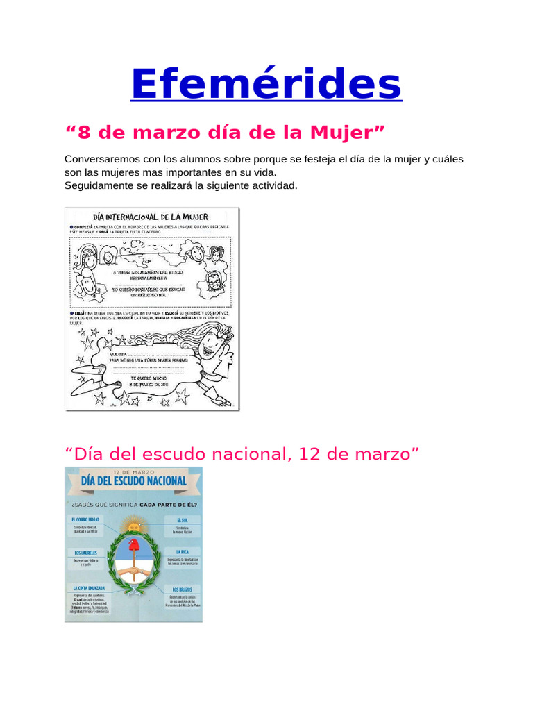 Efemérides Argentinas | PDF