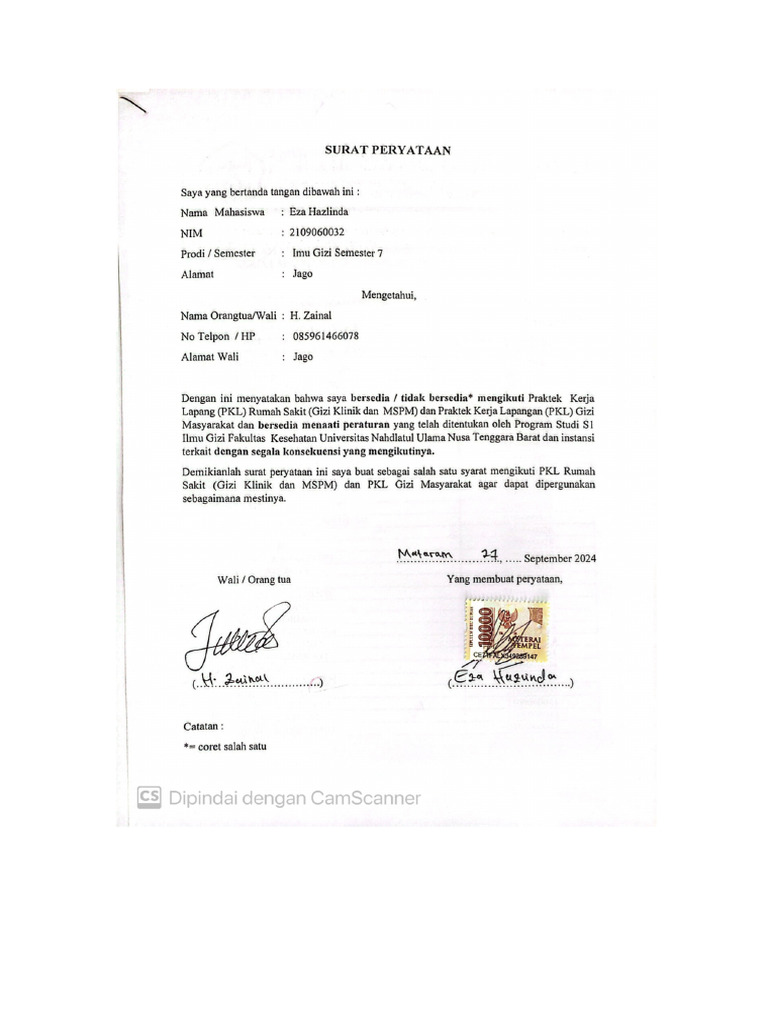 Dokumen PKL Eza | PDF