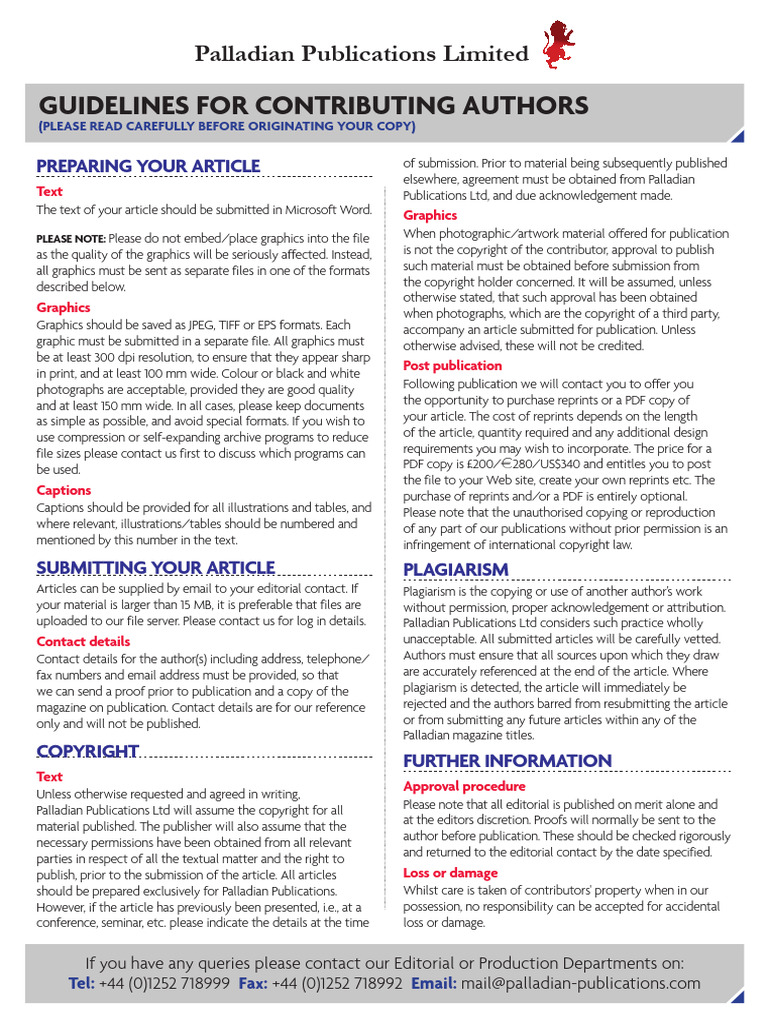 Palladian Contributors Guide | PDF