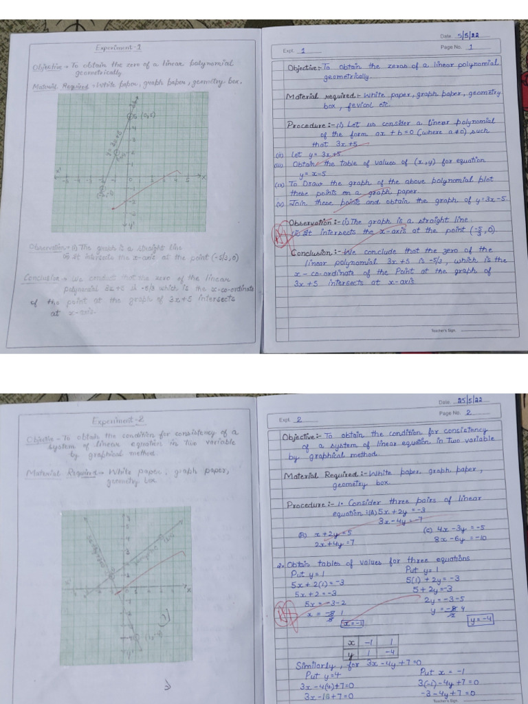 X MATHS PRACTICAL FILE | PDF