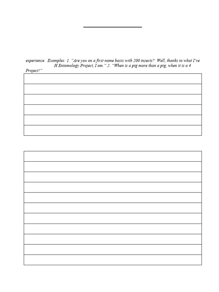 4 h Story Writing Worksheet | PDF