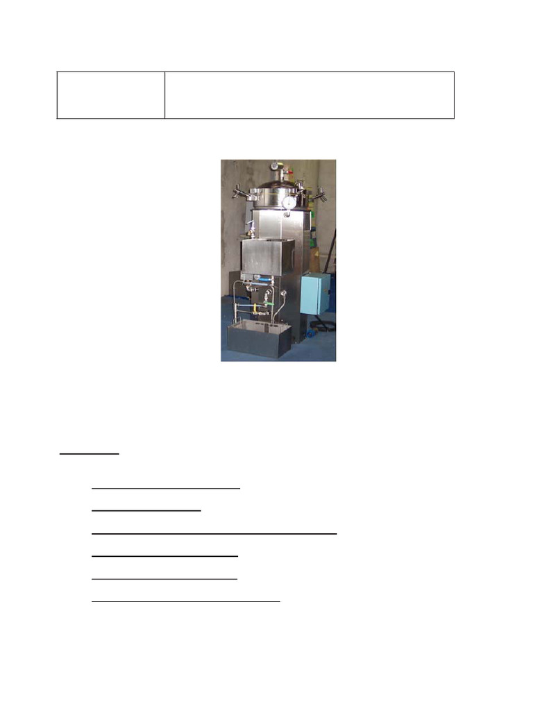 Maintenance Protocol Autoclave TBM | PDF