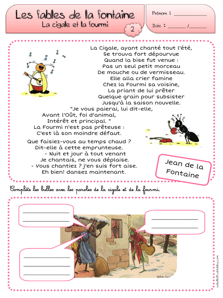 La Cigale Et La F | PDF