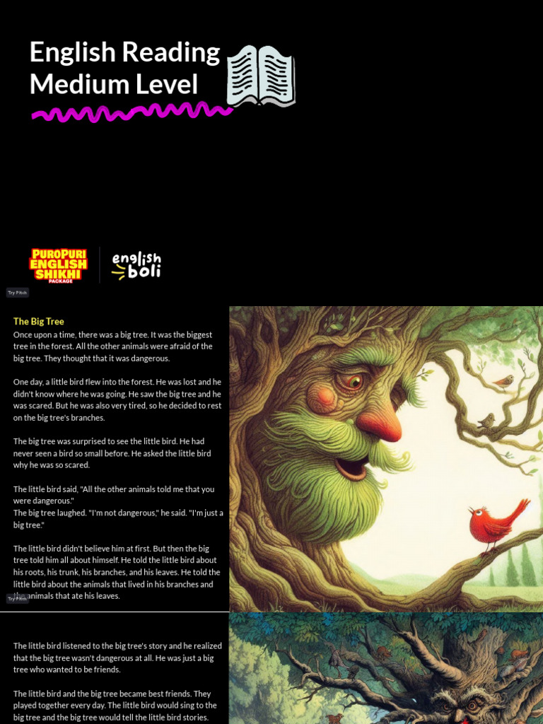 English Reading Medium Level 2 | PDF