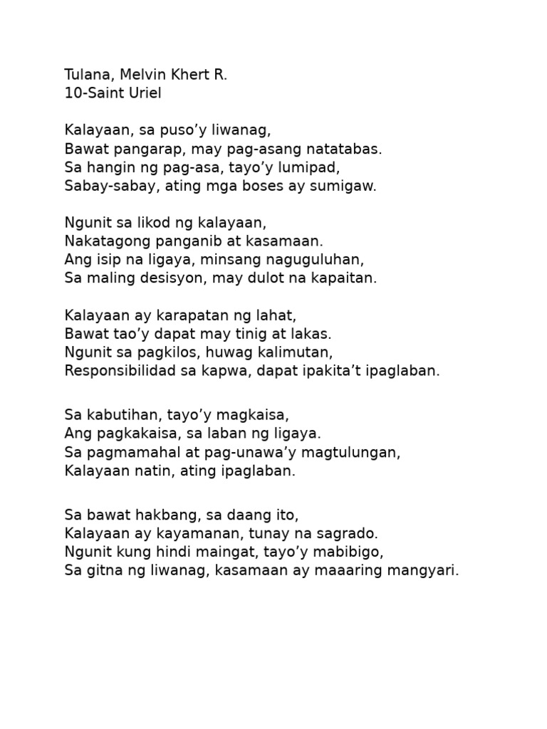 Ang Kalayaan | PDF