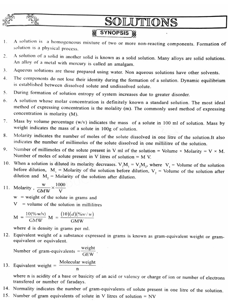 Solution Physical Chemistry Pdf