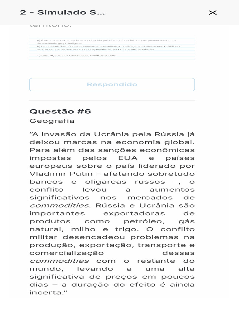 Provas e Simulados - Studos 18 | PDF