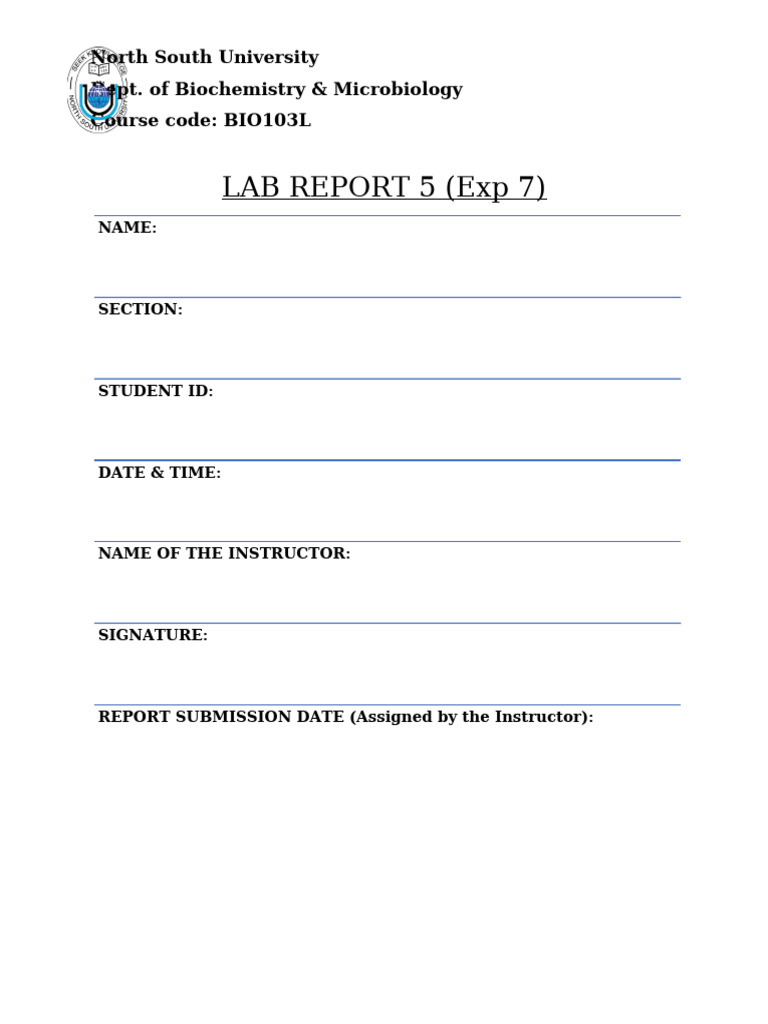 LAB REPORT 5 (Exp 7) - SUMMER 24 | PDF