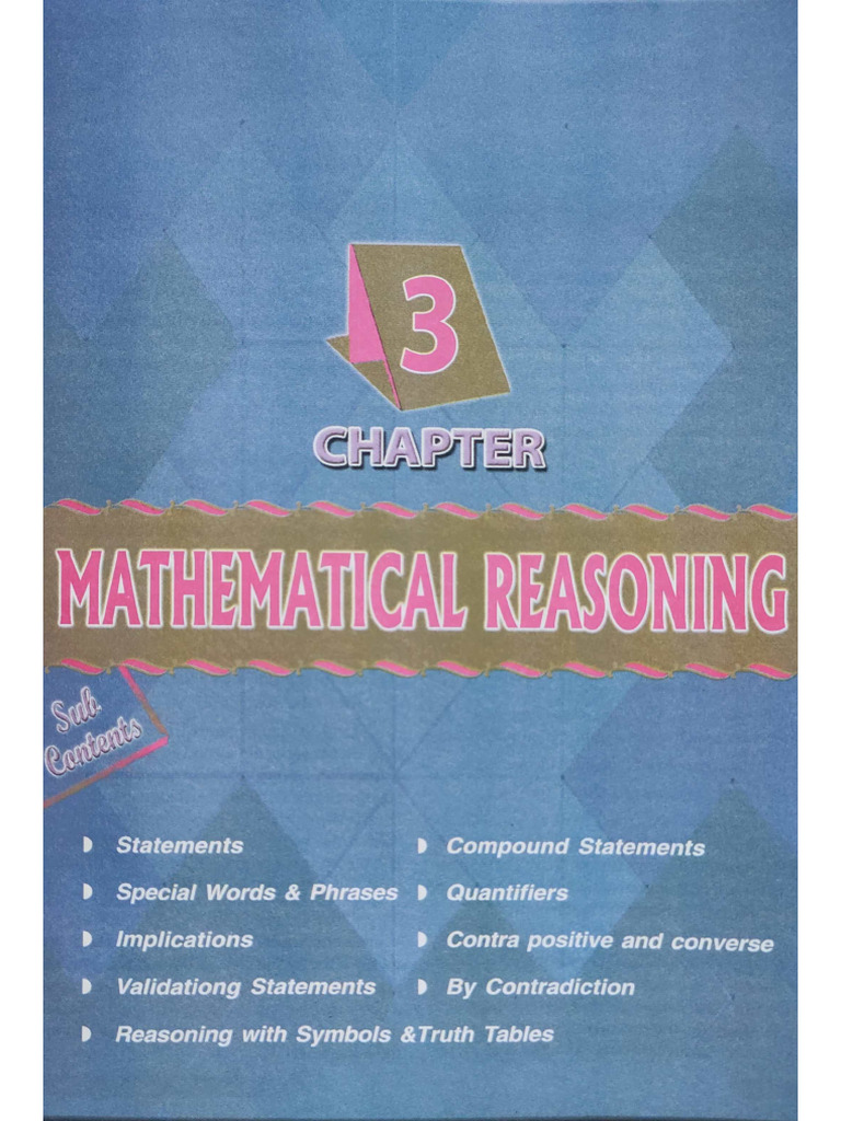 Mathematical Reasoning - Notes (Class11) | PDF