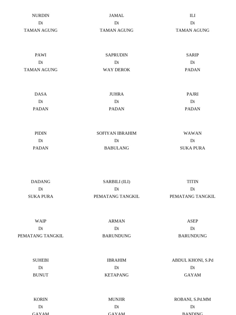 Lebel Undangan | PDF