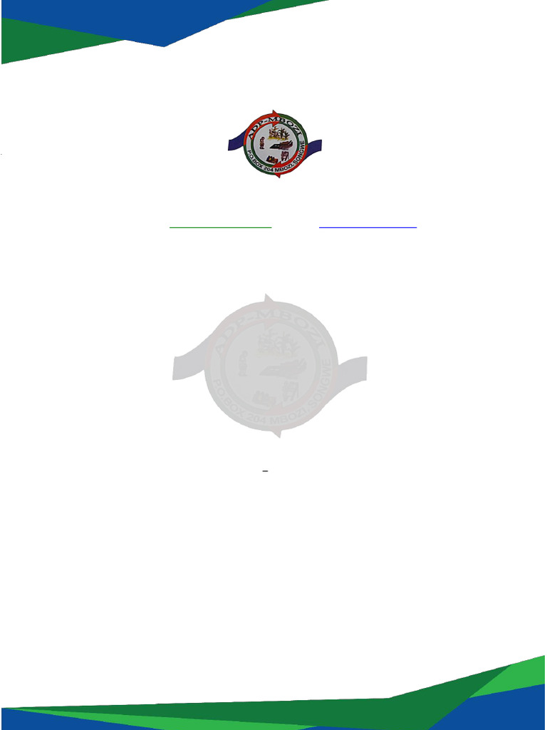 Adp Mbozi Achieve Project Jobs Advert | PDF