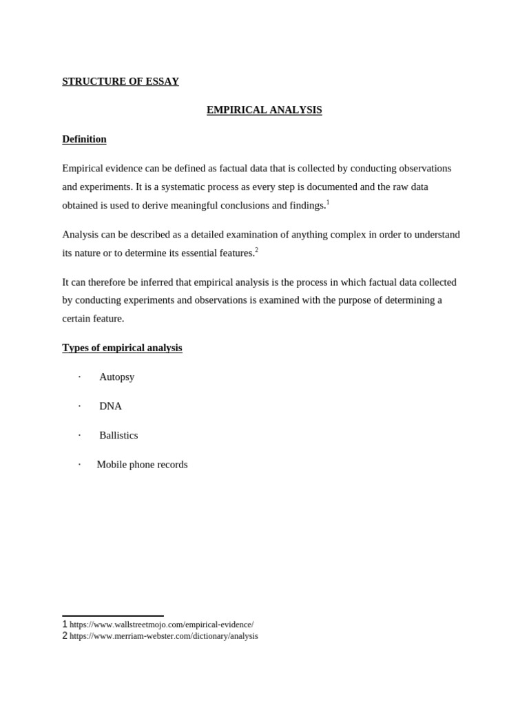 Empirical Analysis | PDF