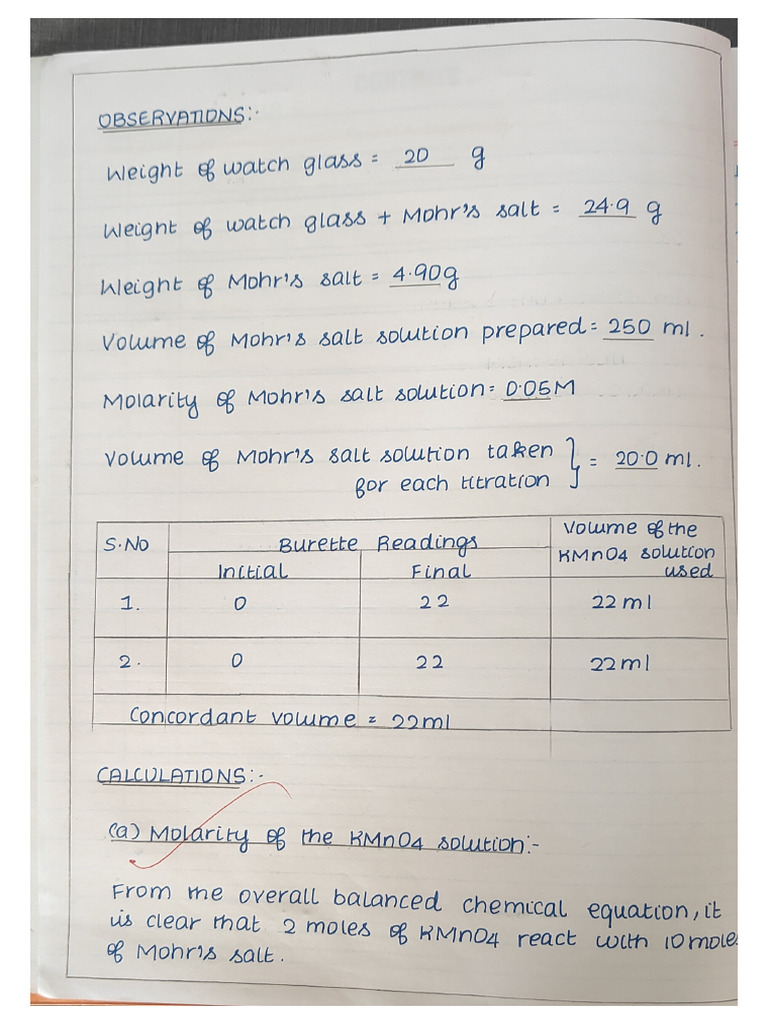 Volumetric Analysis | PDF