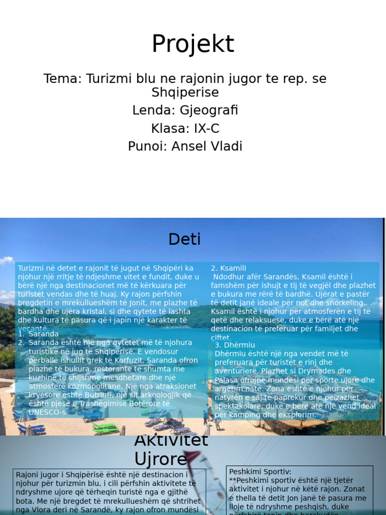 Projekt Gjeografi | PDF