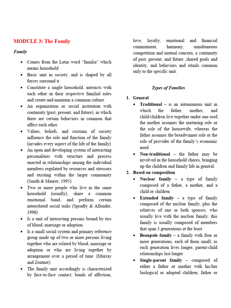 CHN 1 Module 3 | PDF
