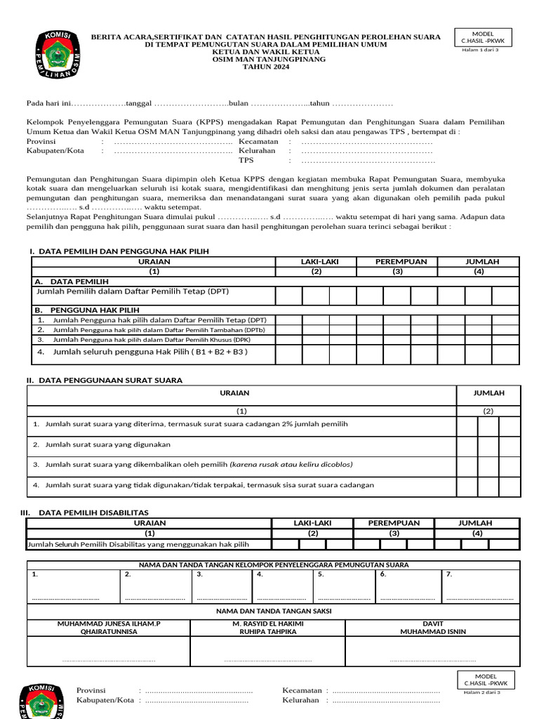 Berita Acara KPO | PDF