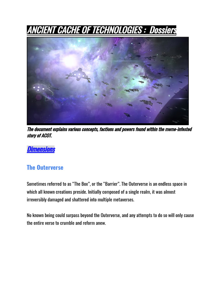 ANCIENT CACHE OF TECHNOLOGIES Dossiers | PDF