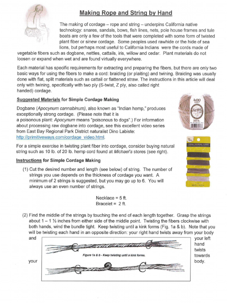 Making Rope and String by Hand | PDF