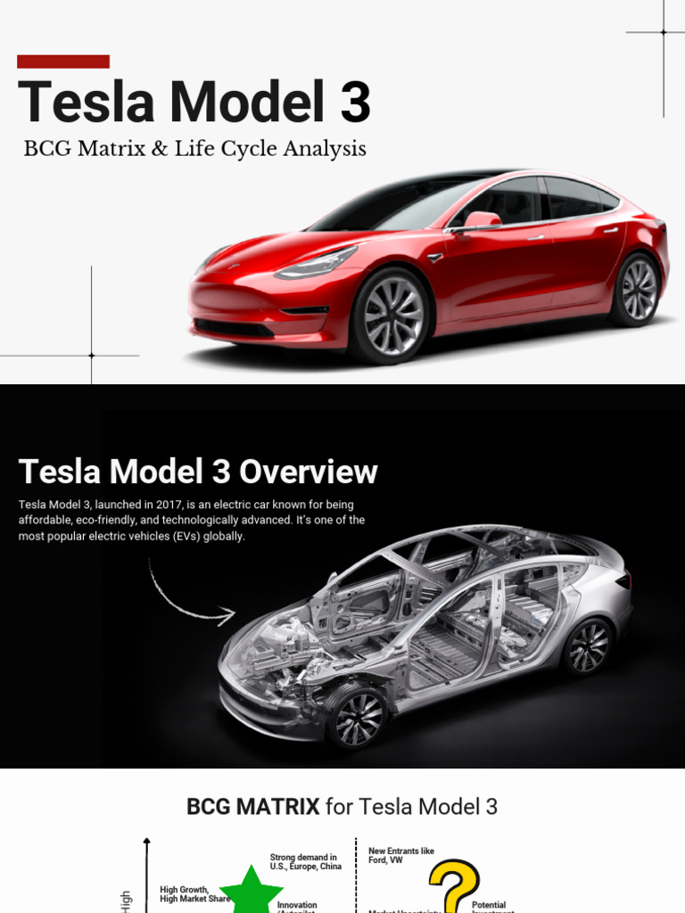 Bcg Matrix And Life Cycle Of Tesla Model 3 Pdf