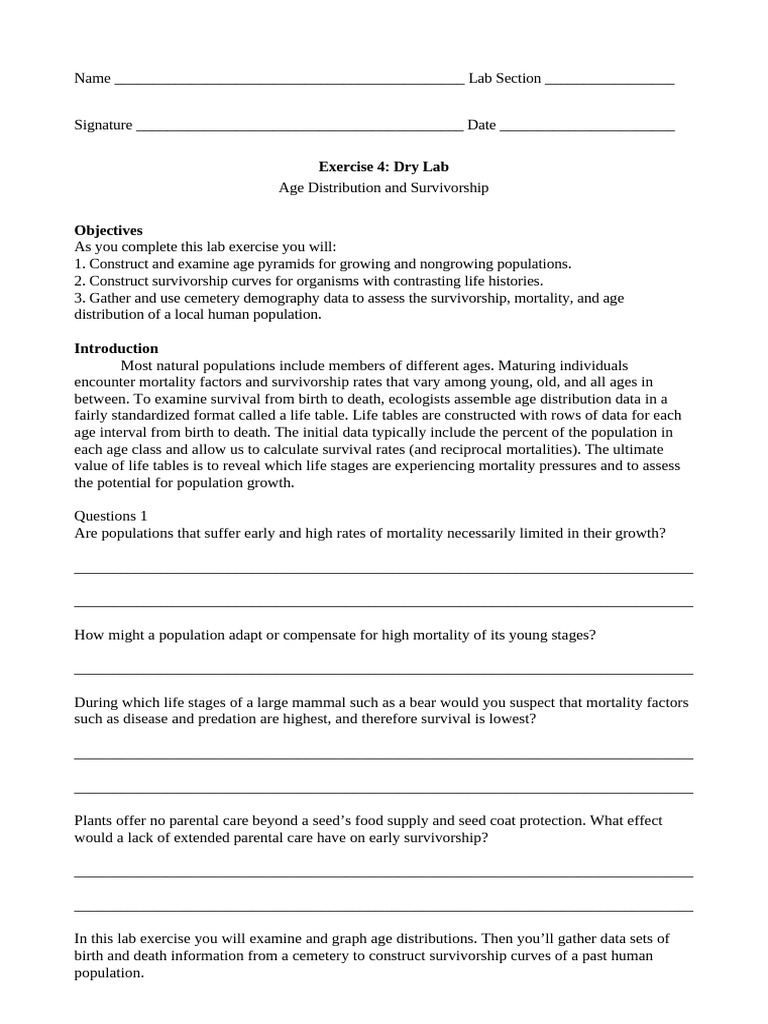 Lab Exercise 5 - Dry Lab | PDF