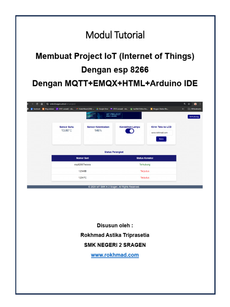 Membuat Project IoT - Internet of Things | PDF | Computer Science ...