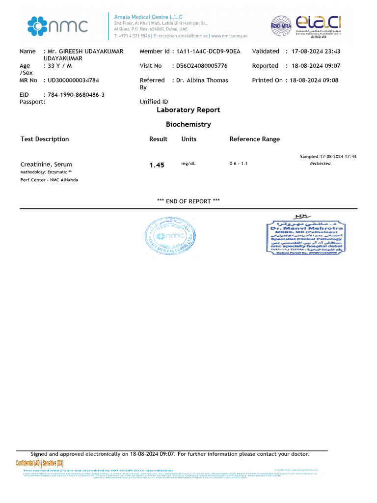 Creatinine, Serum | PDF | Self-Improvement