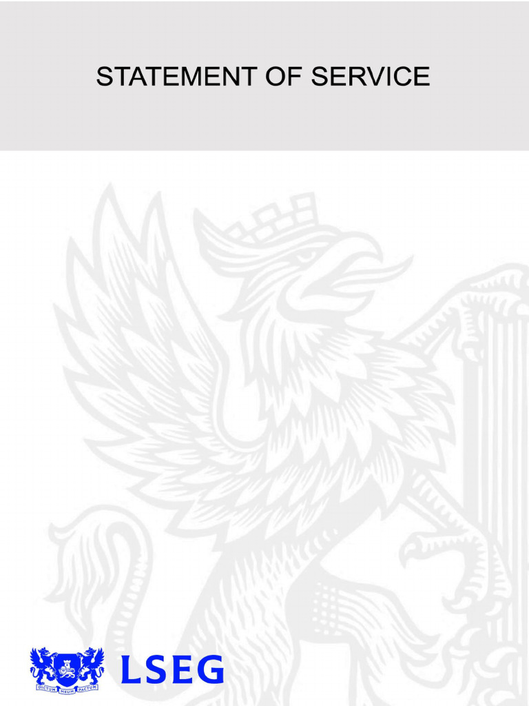 LSEG Statement of Service | PDF