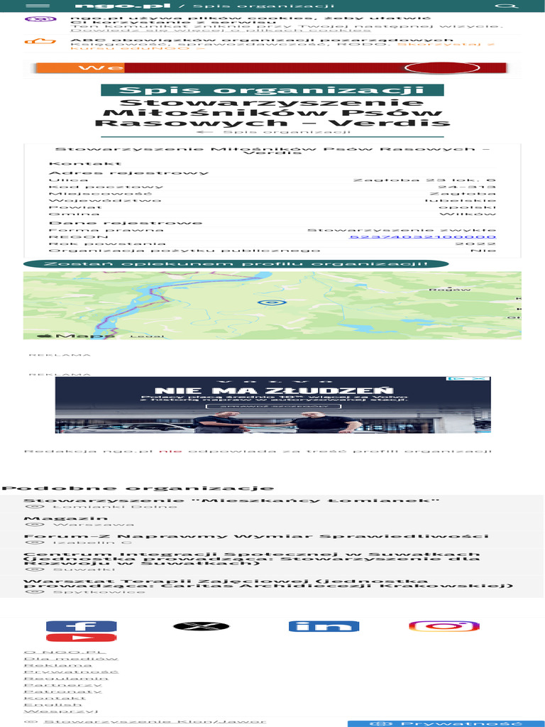 Stowarzyszenie Miłośników Psów Rasowych - Verdis - Profil - Ngo - PL | PDF