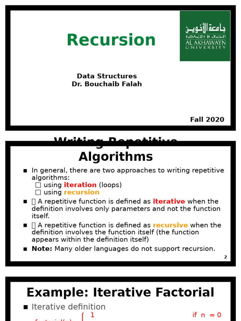 Chap 4- Recursion | PDF
