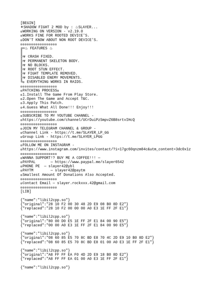 SLAYER Com.nekki.shadowfight | PDF