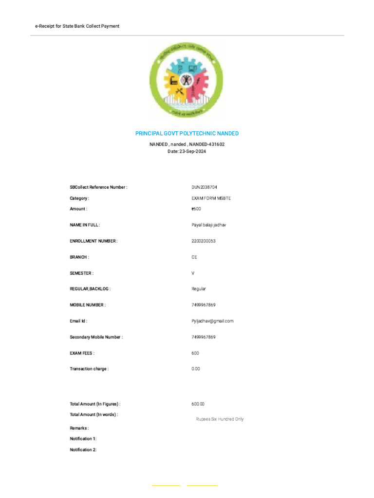 SB Collect Payal | PDF