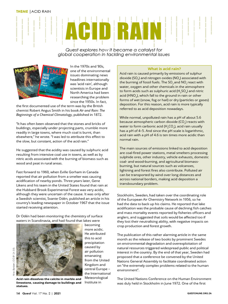 Acid Rain | PDF