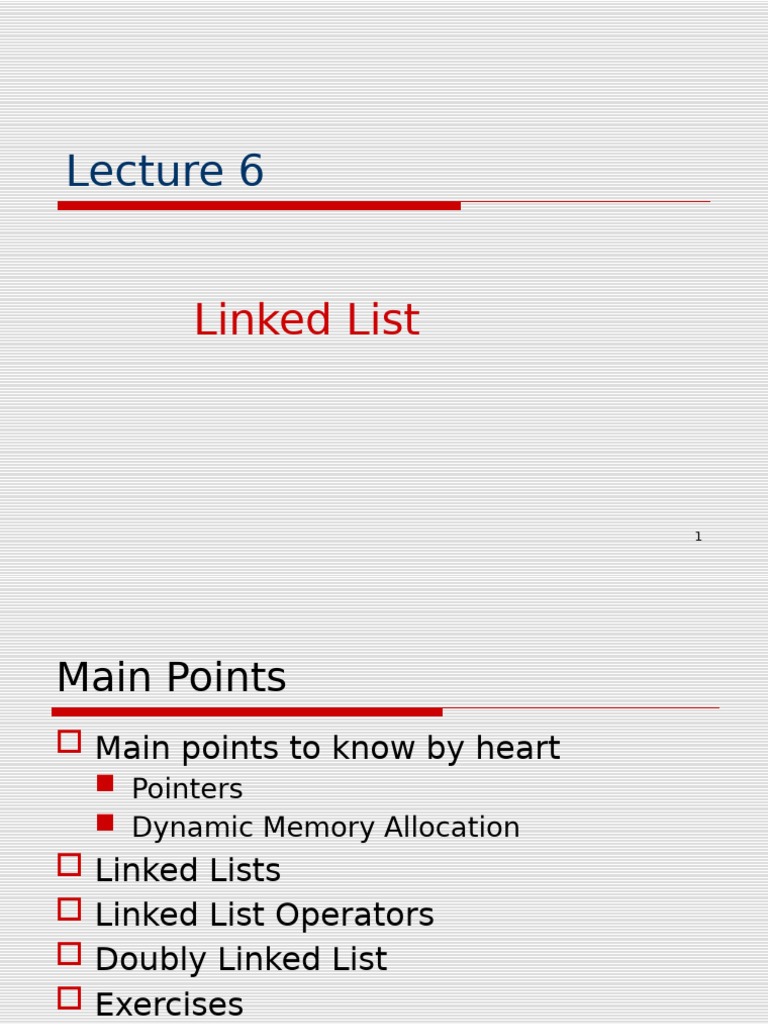 Chapter6 Linked List | PDF Chapter6 Linked List | PDF