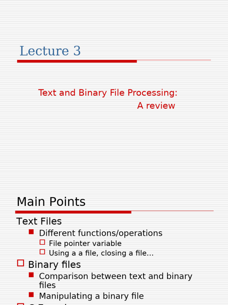 Chapter3-Using Text and Binary Files | PDF