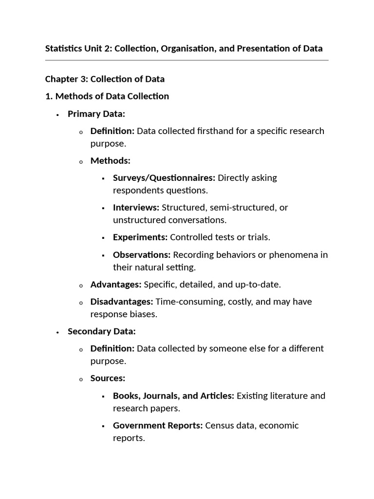 Statistics Unit 2 | PDF