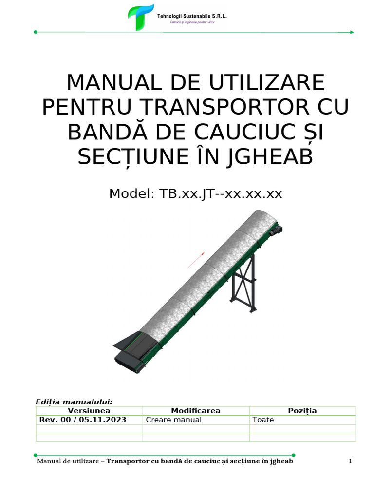 6 - Manual de Utilizare TB.10.JT - 0x.08.11 | PDF