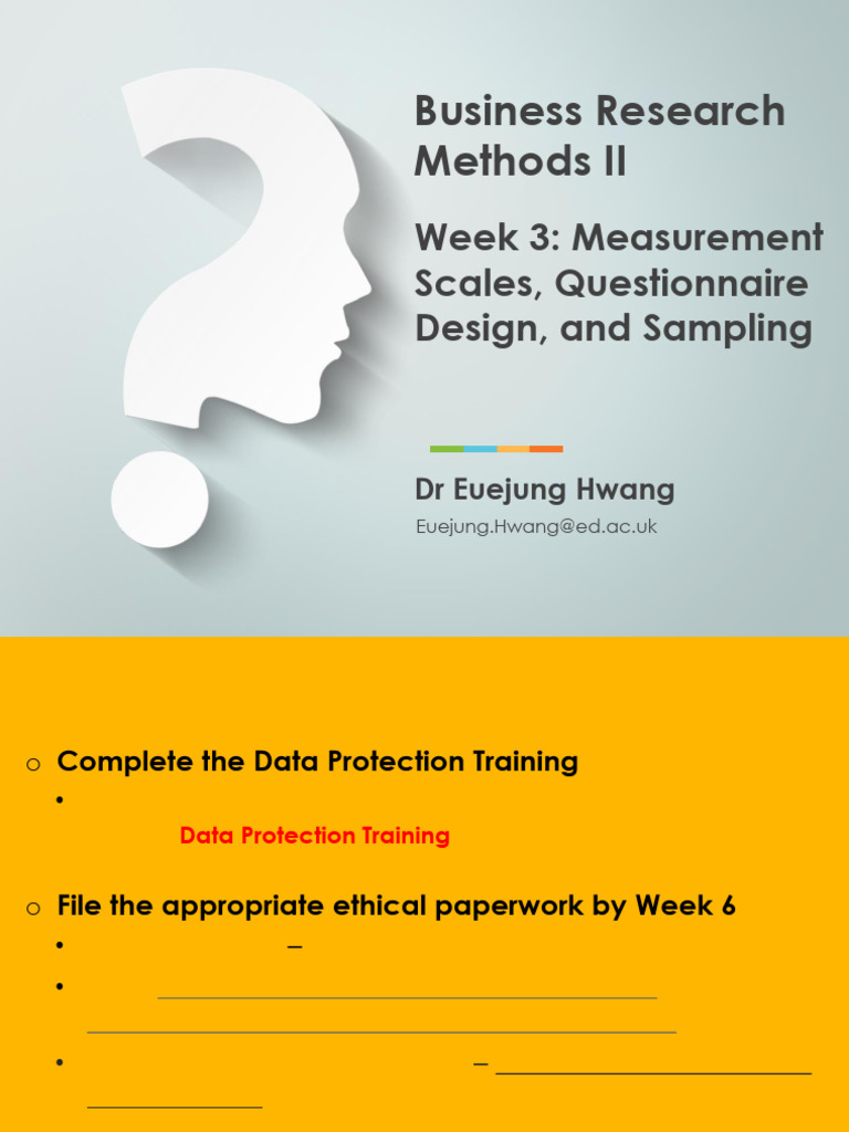Lecture 3 - Basics of Quantitative Research | PDF