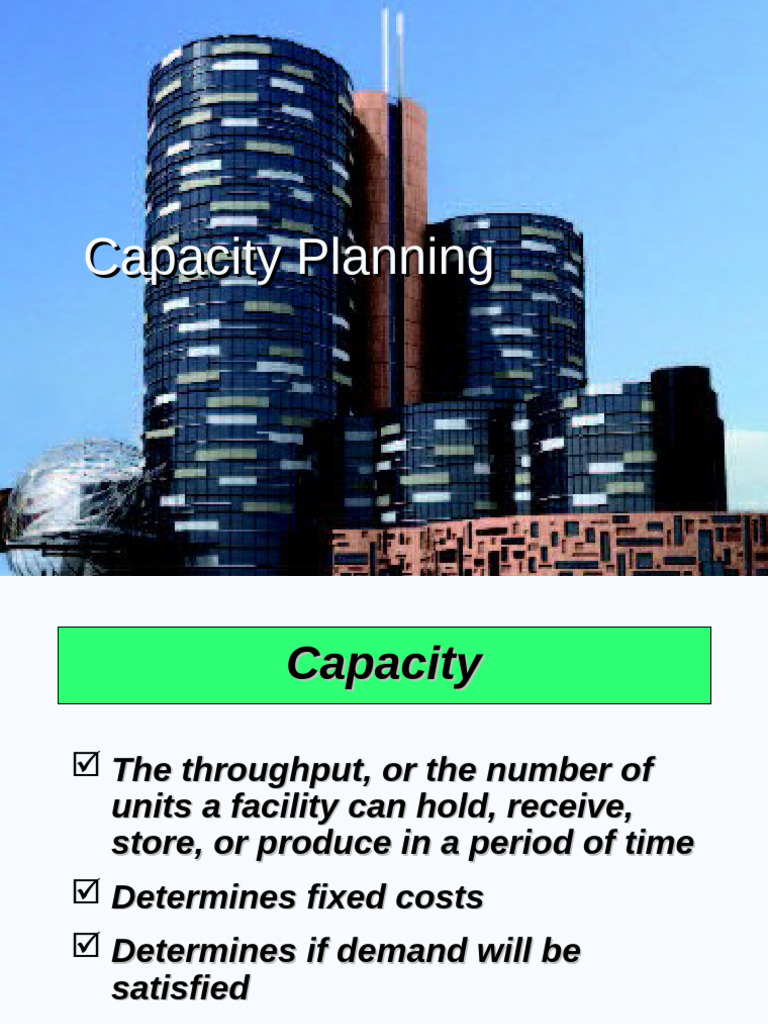 Capacity Planning | PDF