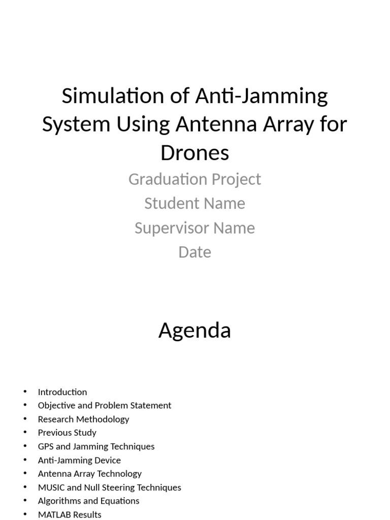 Extended Anti Jamming Project Presentation | PDF