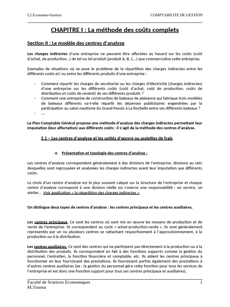 Chapitre 1 Section II - CorrigÃ©s | PDF